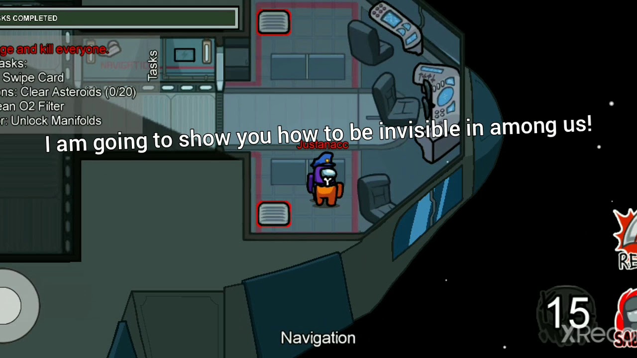 How to be Invisible in Among us - YouTube