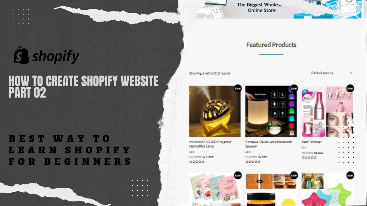 How To Create Shopify Website | *PART 02* - YouTube