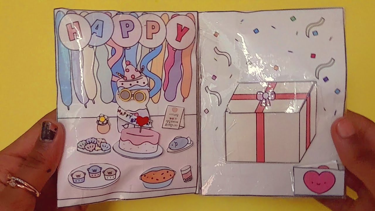 DIY Birthday party squishy quiet book/JOICE ART - YouTube