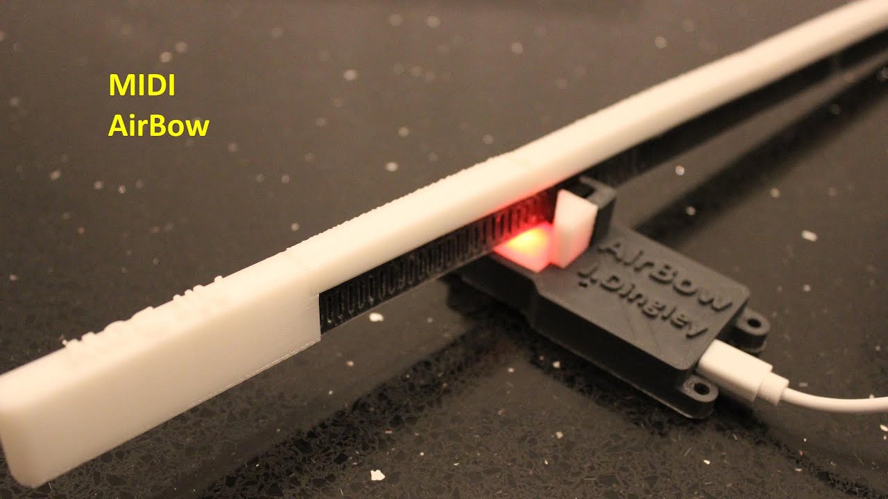 Airbow 2: MIDI violin bow using optical sensor. - YouTube