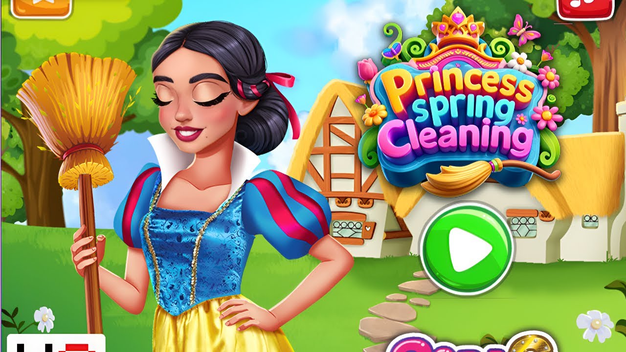 Princess Spring Cleaning Game Walkthrough Review #games # ...