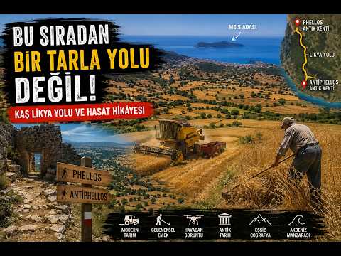 Bu Sıradan Bir Tarla Yolu Değil! Kaş Likya Yolu ve Hasat Hikâyesi