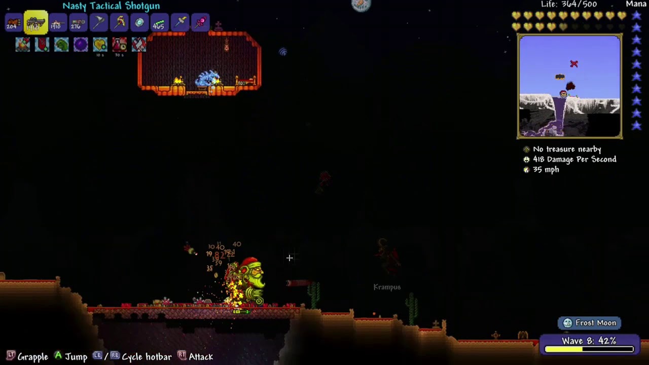 Terraria ep 17 creating frost moon and pumpkin moon farm! - YouTube