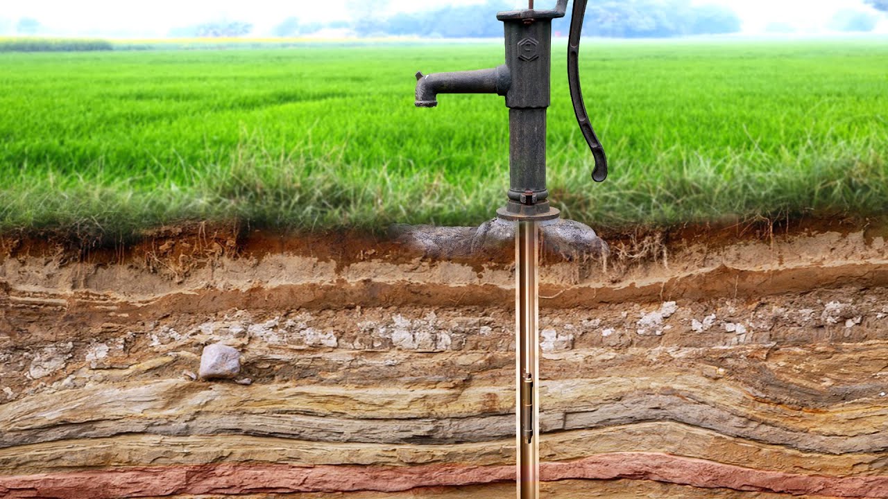 How a Handpump Works: Live Demonstration with Motorized Setup for ...