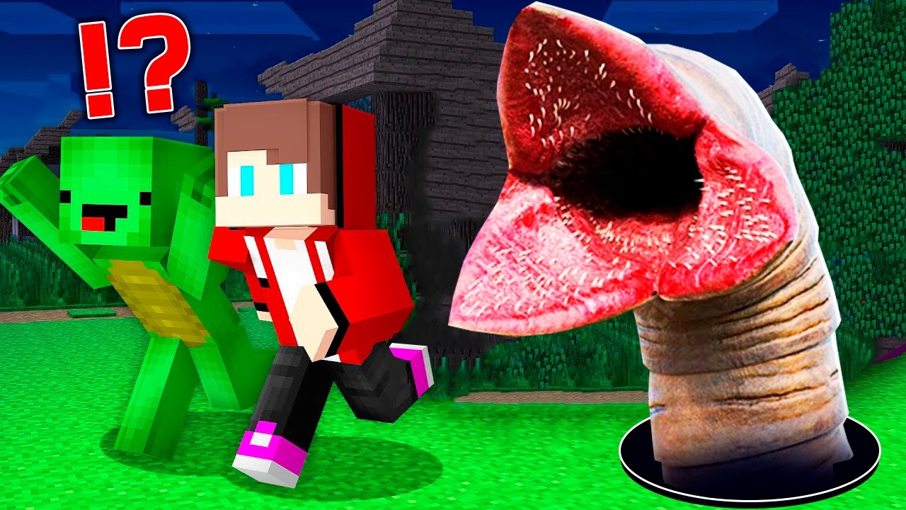 SCARY WORM EATER attacks Mikey and JJ in MINECRAFT! | Maizen - YouTube