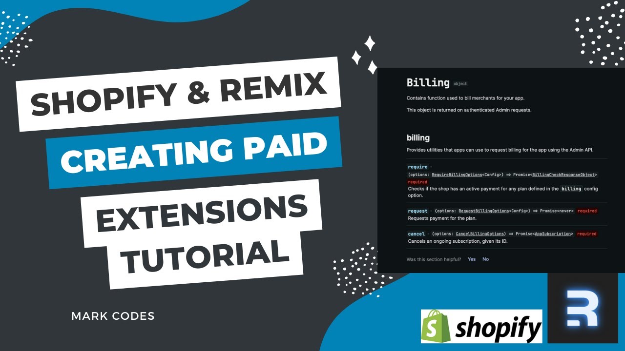 Shopify Remix - Theme App Extensions for Subscribers Only - Billing 2/2 ...