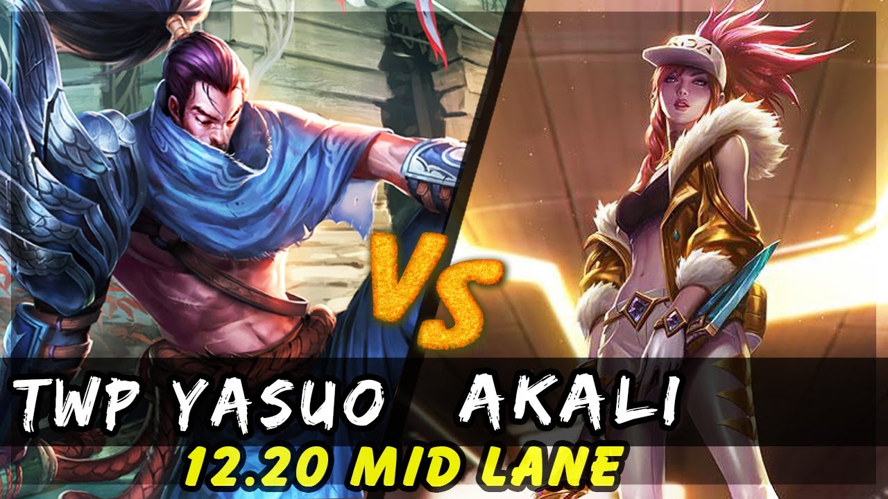 TheWanderingPro - Yasuo vs Akali MID Patch 12.20 - Yasuo Gameplay - YouTube