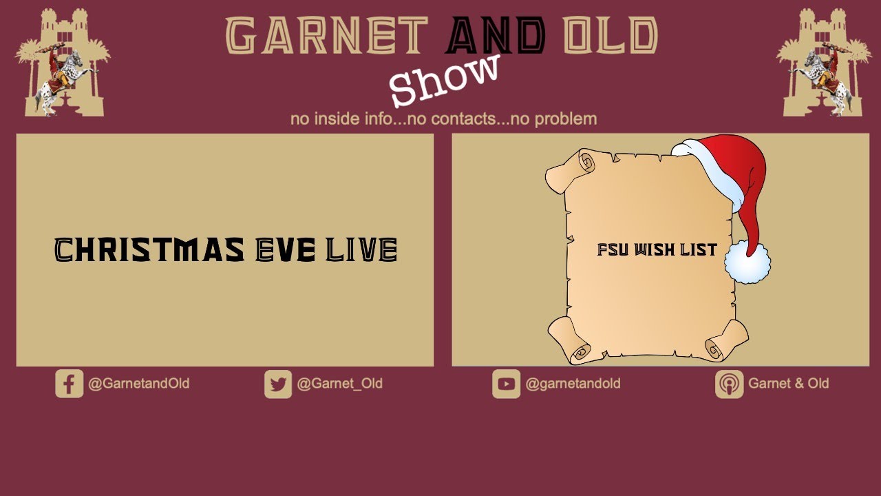 FSU Wish List - Christmas Eve LIVE!!! - YouTube