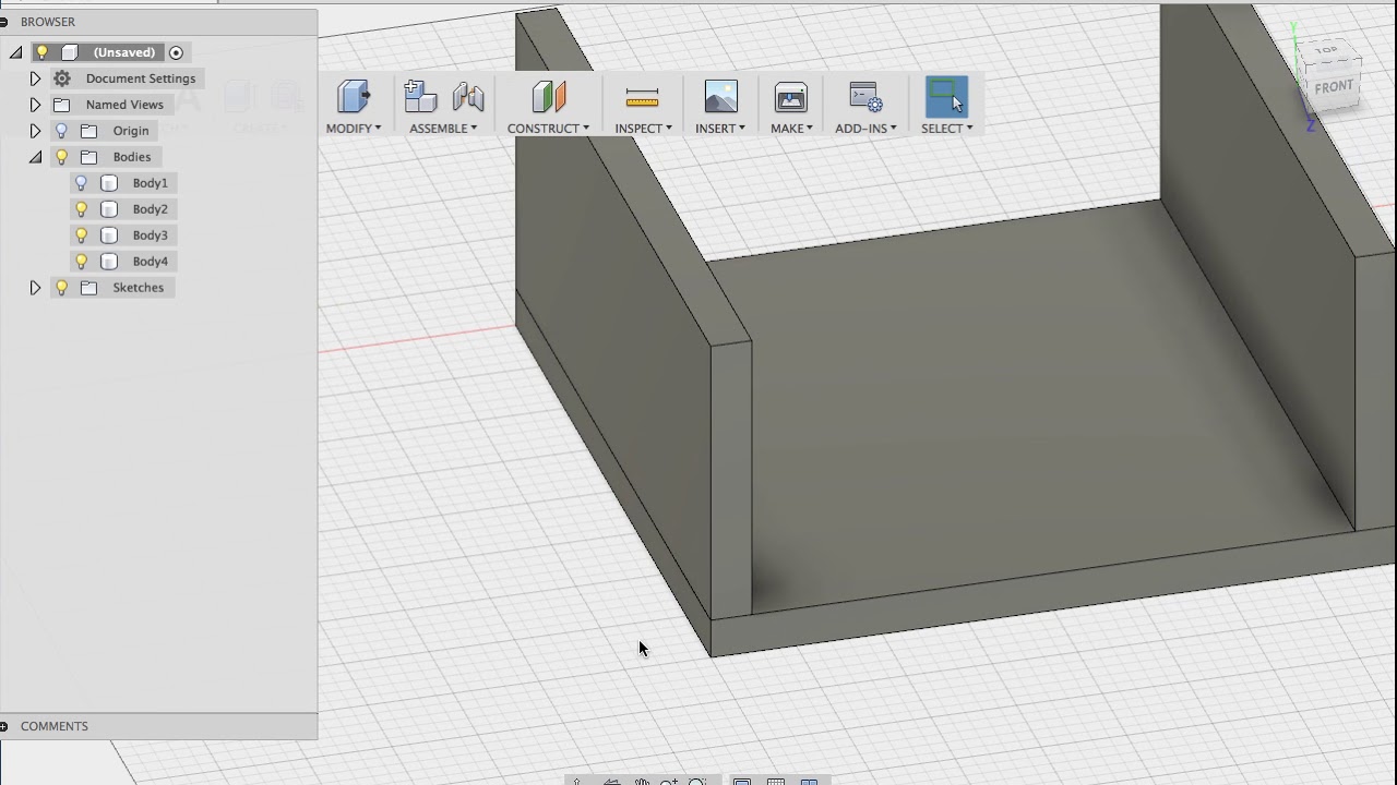 How to build with Panels in Autodesk 360 Fusion - YouTube