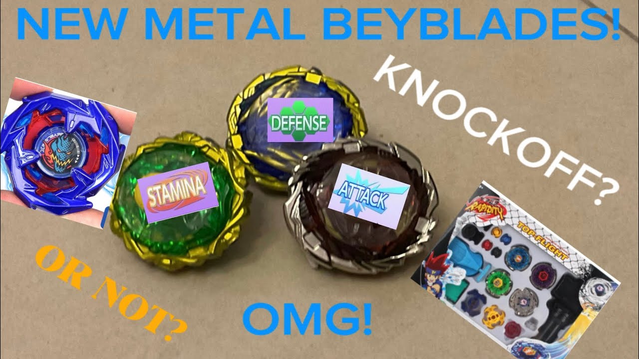 NEW METAL KNOCKOFF BEYBLADES! OR REAL BEYBLADES? - YouTube
