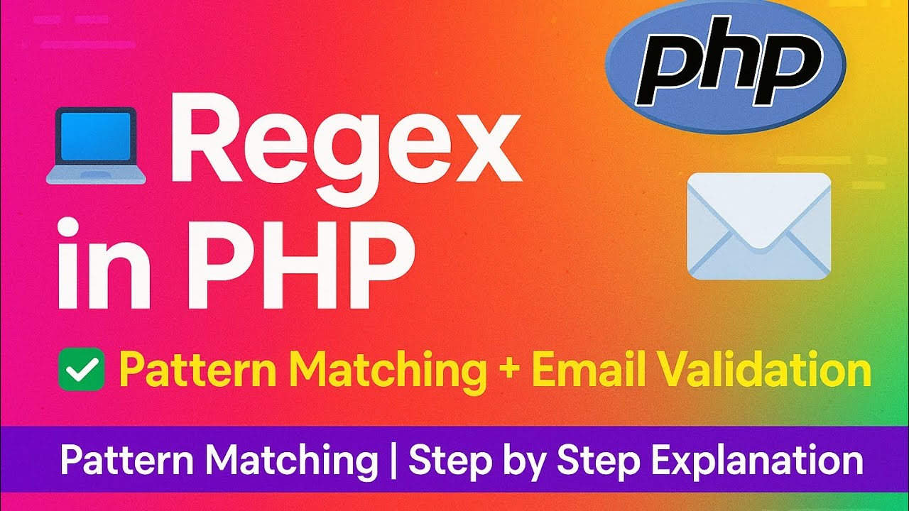 Regular Expressions in PHP | Pattern Matching & Email Validation ...