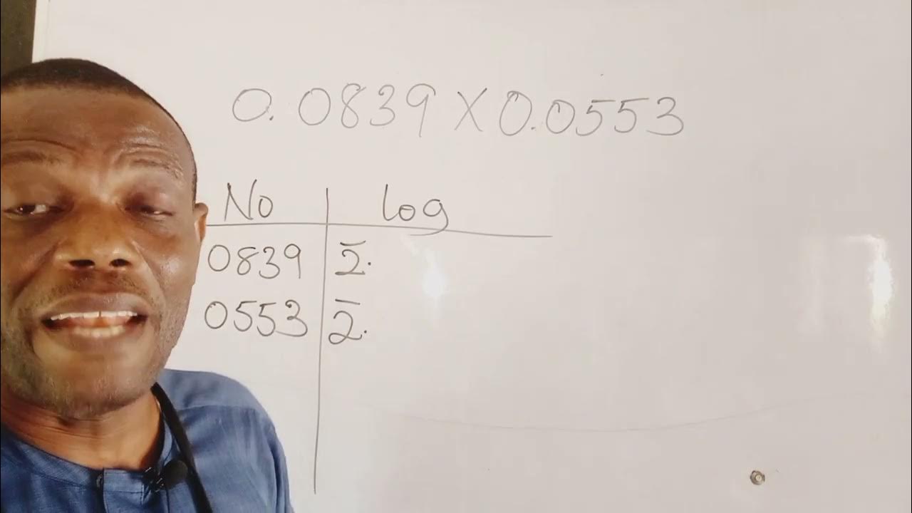 Logarithms: Logarithms of numbers less than one (1) - YouTube