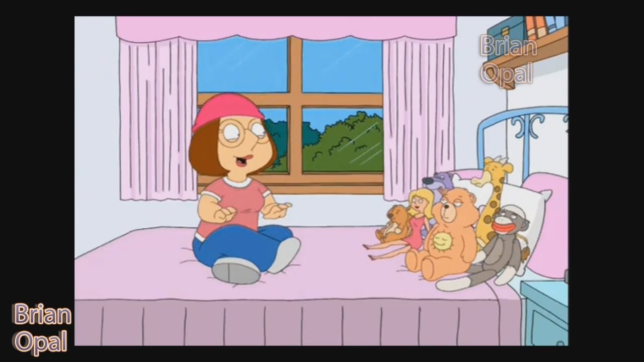 Family Guy - Meg sat playing with teddy bears in the room - YouTube