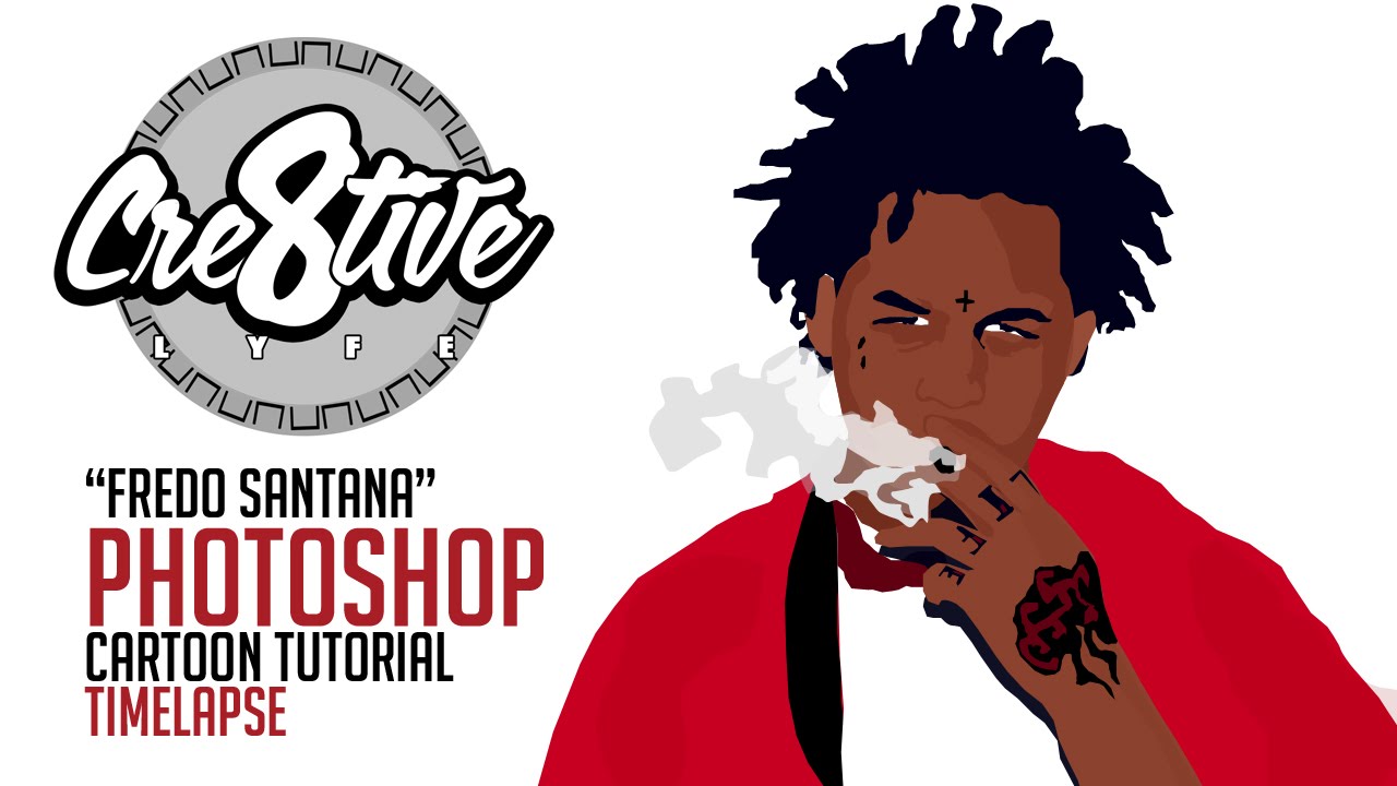 Tutorial:Image to Cartoon "Fredo Santana" #Cre8tiveLyfe #CartoonEffect ...