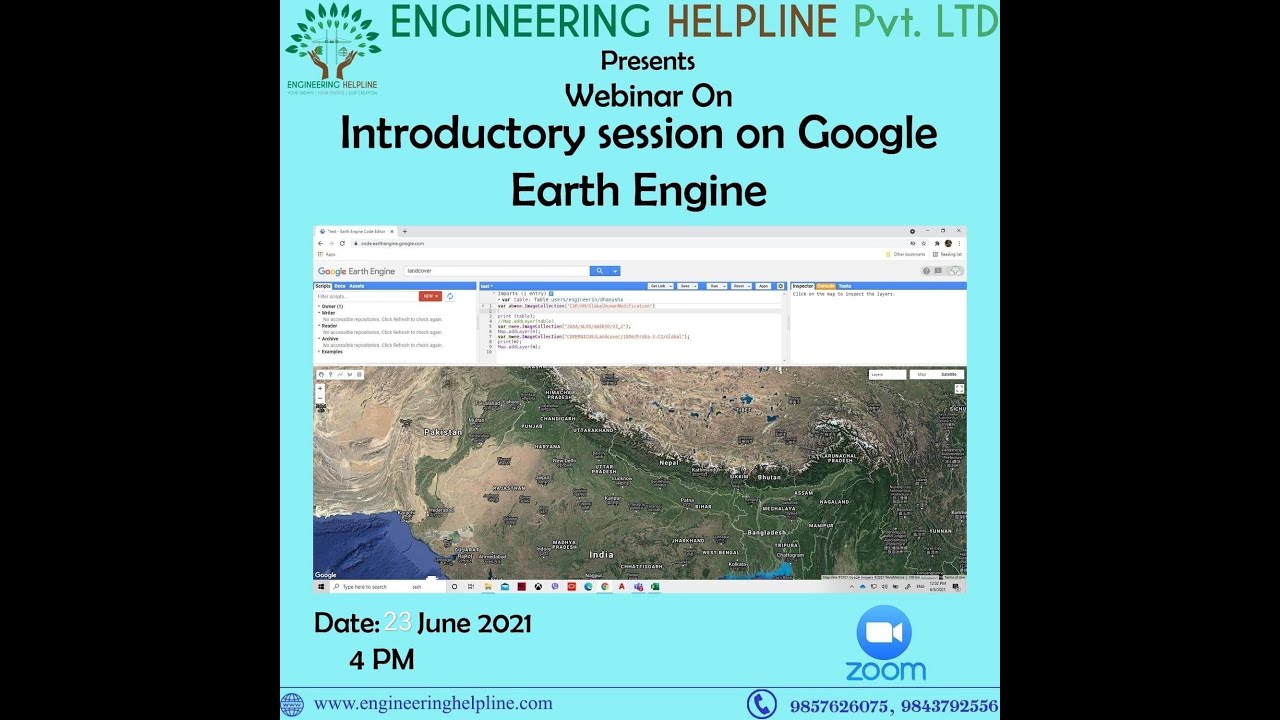 SATELLITE REMOTE SENSING AND GIS ANALYSIS USING GOOGLE EARTH ENGINE ...