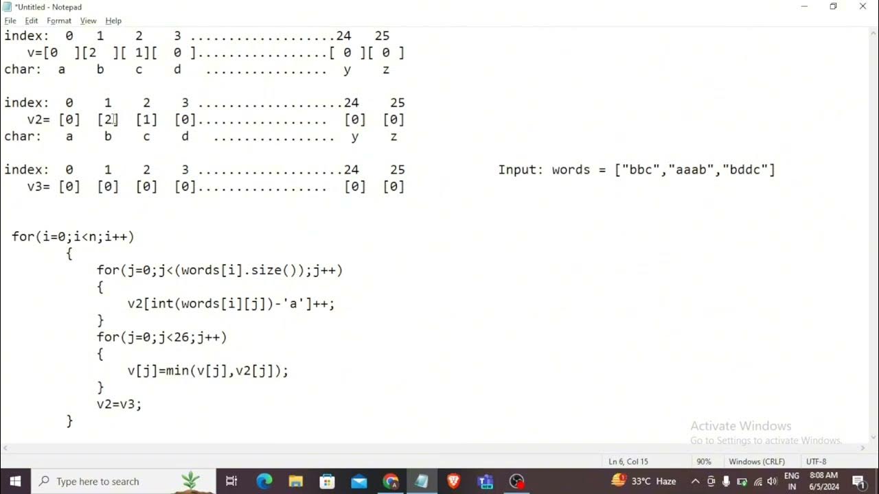 1002 Find Common Characters C Leetcode Daily Question Dsa Simple Explanation Youtube