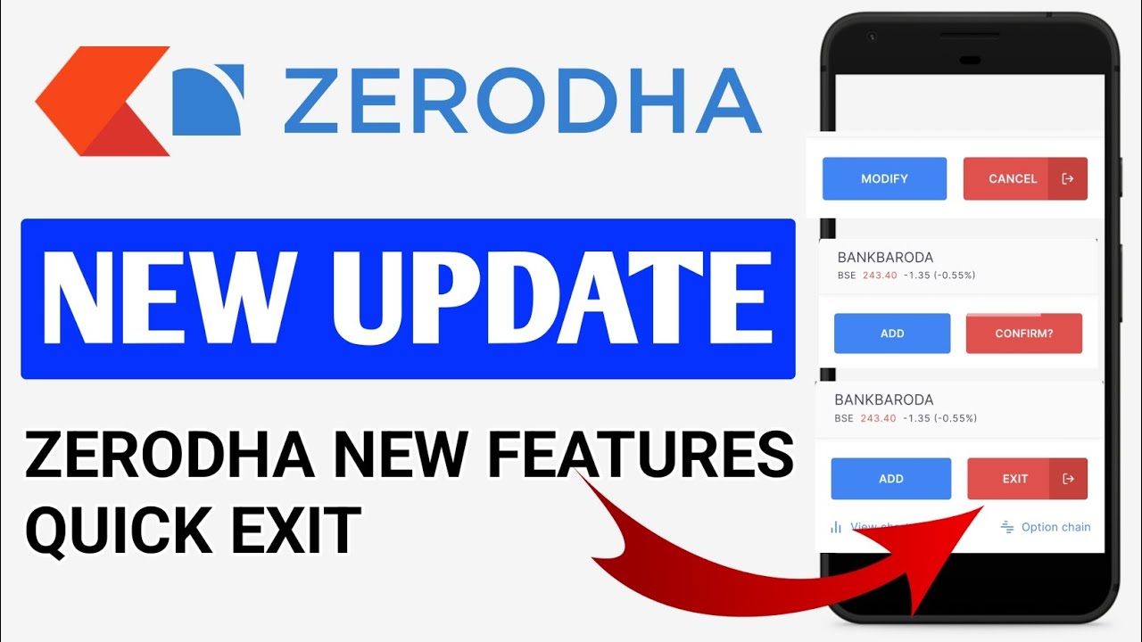 Zerodha Quick Exit New Update | Zerodha Kite App Quick Exit Features ...