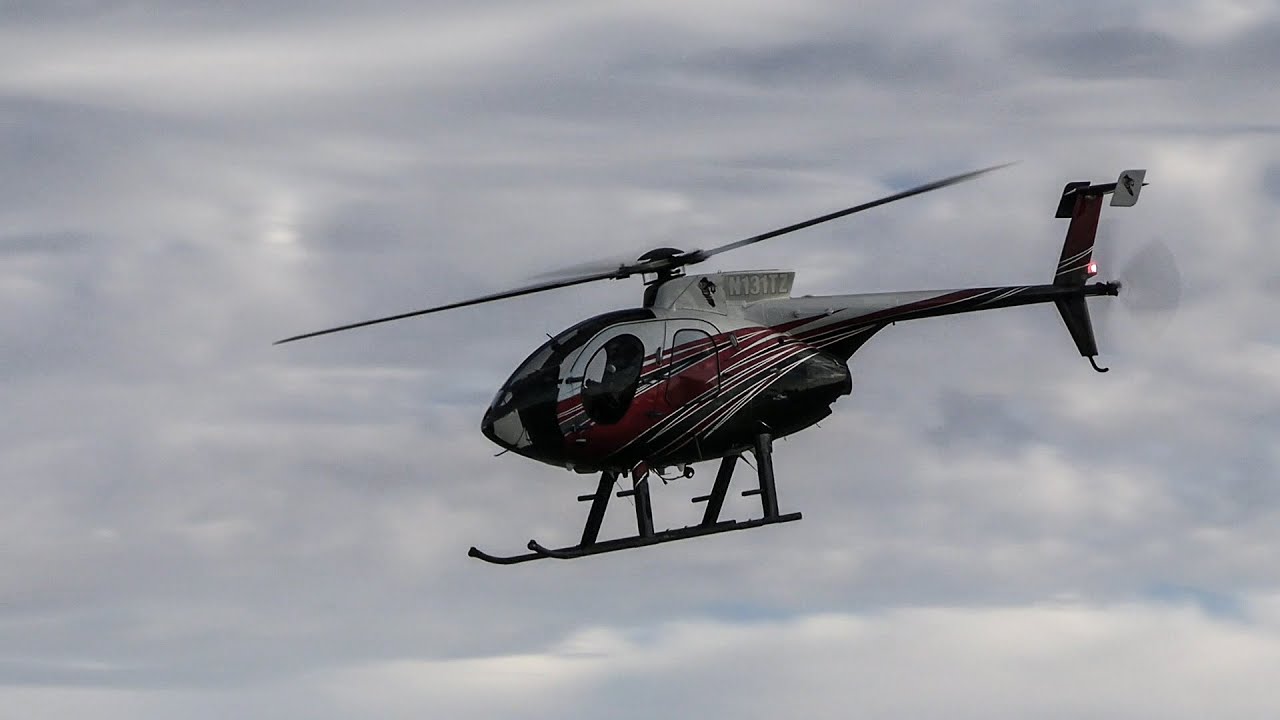 Helicopter MD 500 departing Scottsdale airport - YouTube