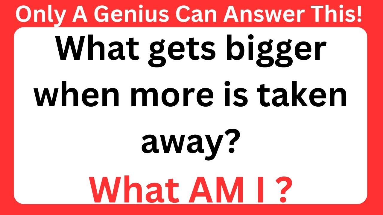 10 TRICKY RIDDLES WITH ANSWERS | ONLY FOR GENIUS ! #riddles - YouTube