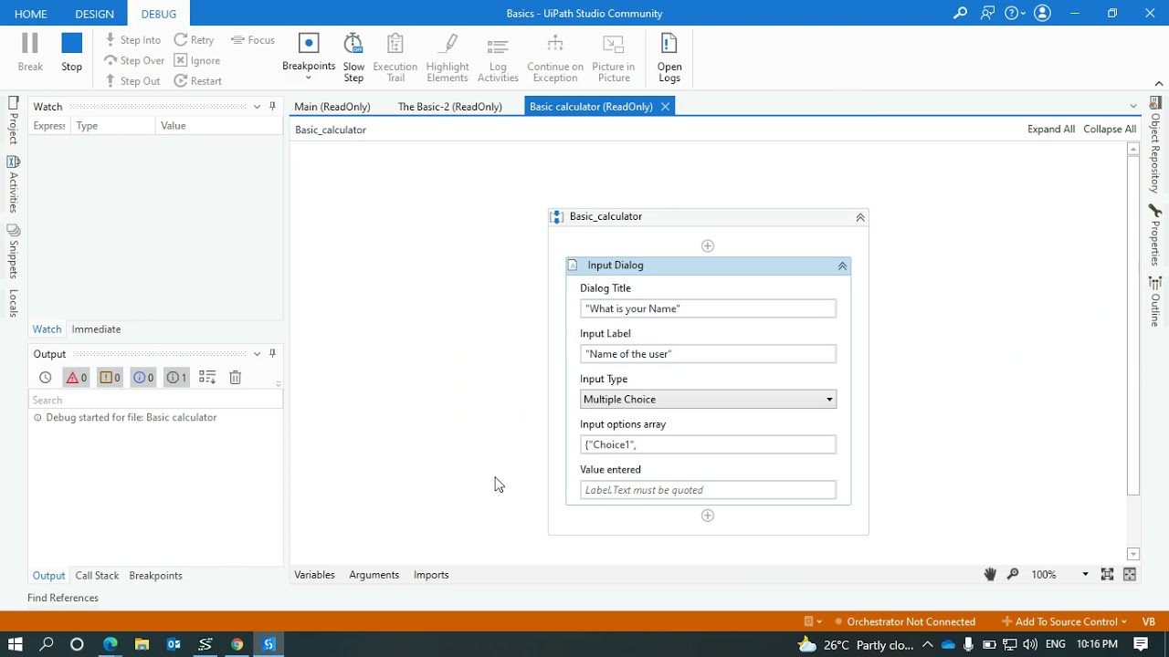 Different options in input Dialog Box #uipath - YouTube