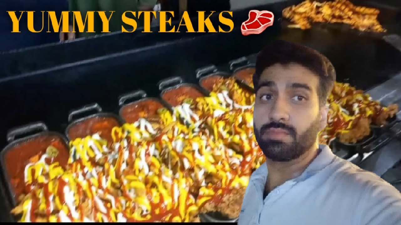 Street Food Steaks enjoy with my friend Muhammad Umer Vlog #duckybhai #viralvideo - YouTube