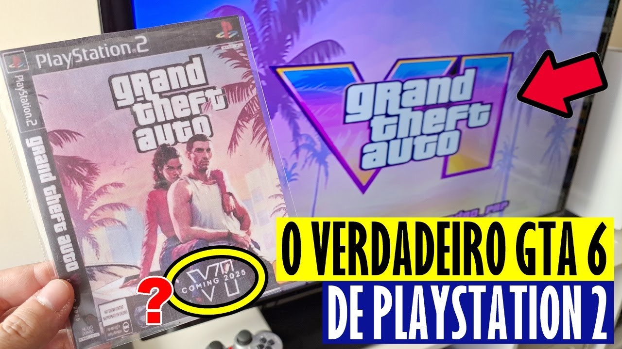 COMPREI o GTA 6 de PS2 (FUNCIONOU?) - YouTube