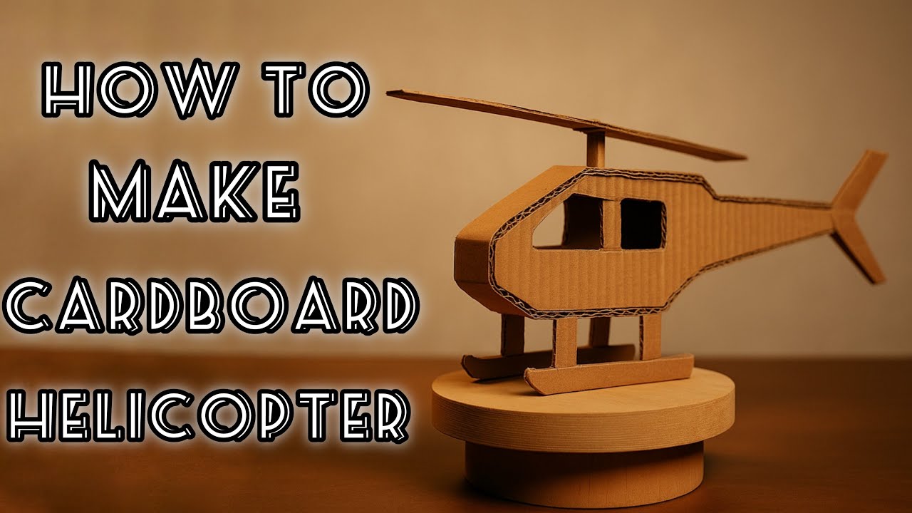 Epic Cardboard Helicopter Build – Looks So Real #cardboardcraft #diy # ...