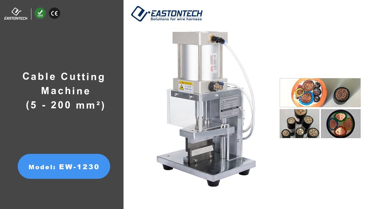 EW-1230 Cable Cutting Machine - YouTube