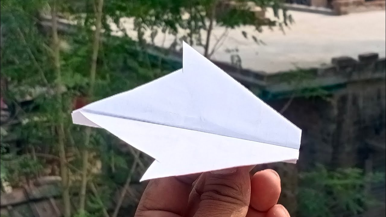I made the most beautiful airplane out of paper... - YouTube