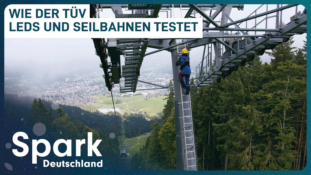 TÜV-Experten im Einsatz | Prüfung einer Seilbahn | Spark Deutschland ...