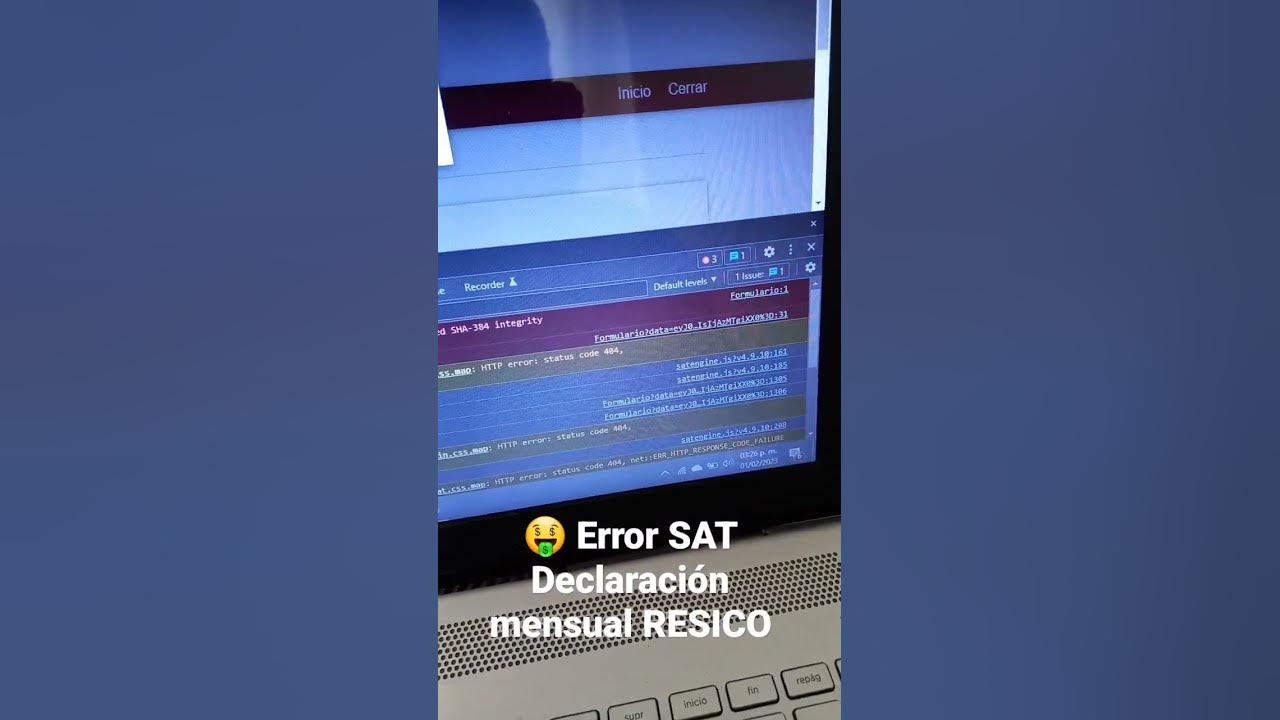 Error En El Sat Al Hacer Declaración Mensual 2023 Régimen Simplificado