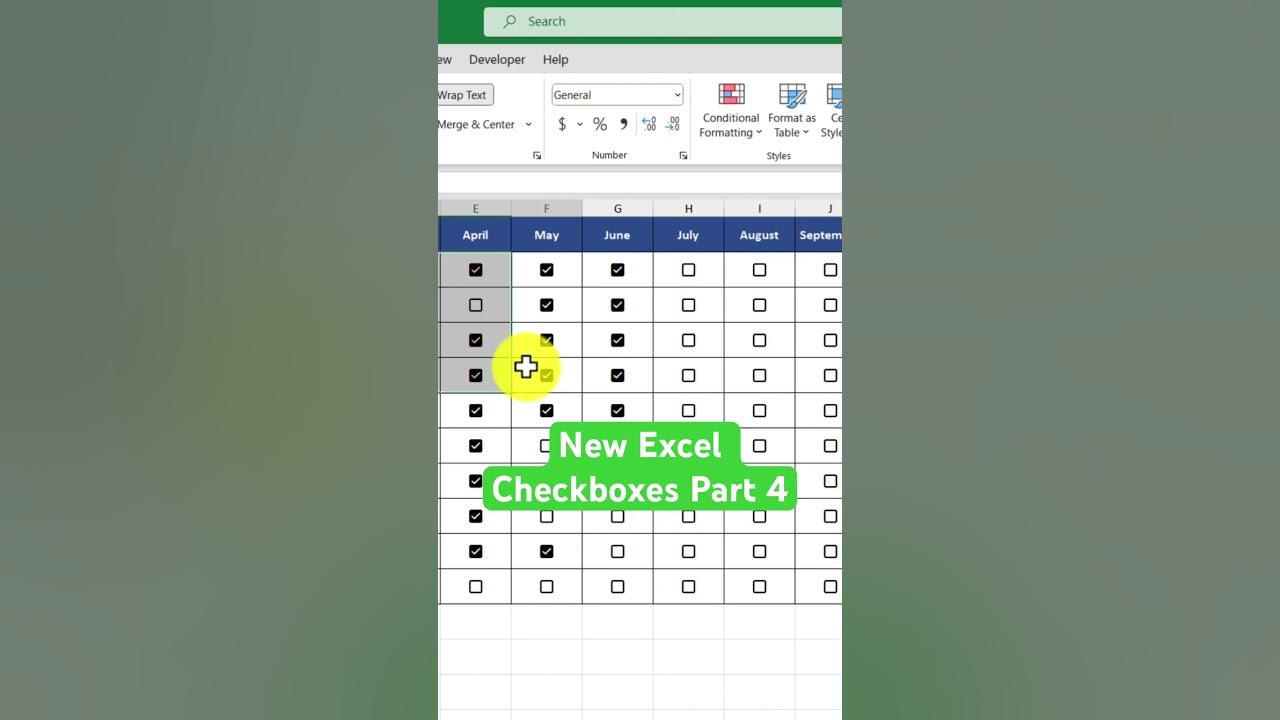 Here S How To Use Conditional Formatting With The New Checkboxes In Excel Exceltips Microsoft