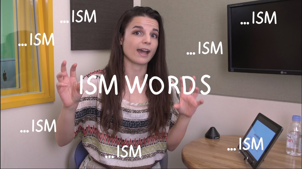 Weekly English Words with Alisha - Ism words - YouTube