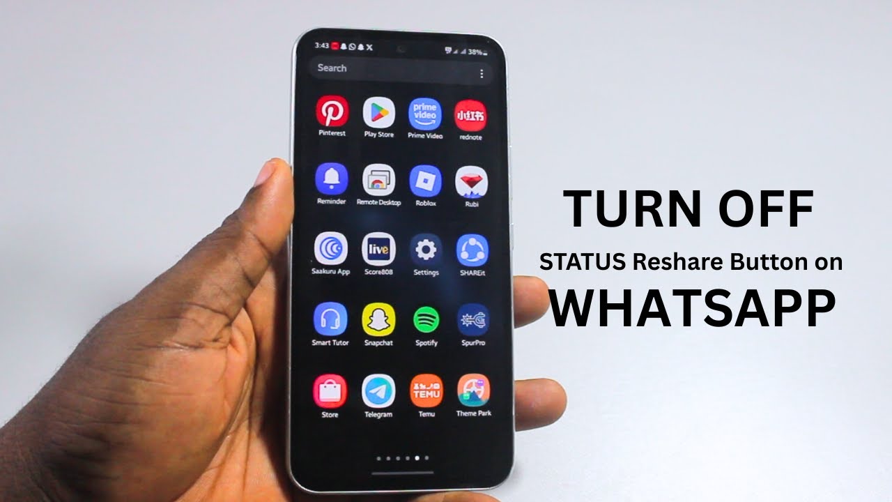 How to Turn Off WhatsApp Status Reshare Button EASILY - YouTube
