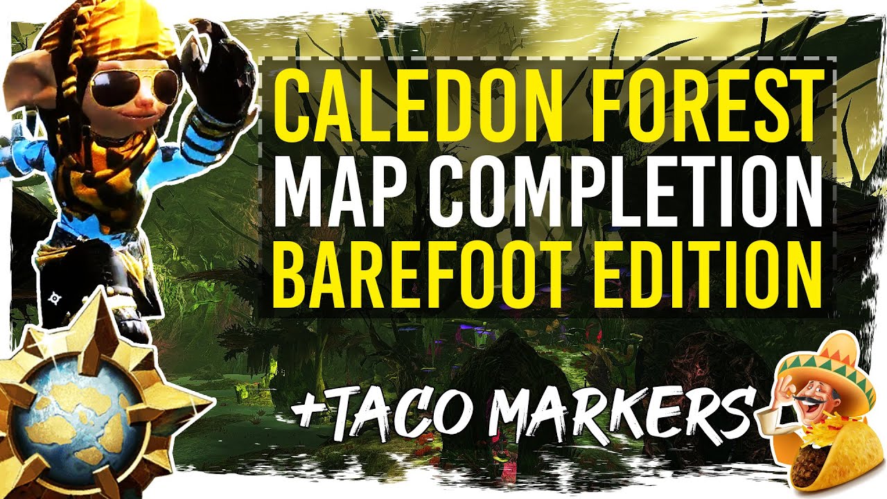 Guild Wars 2 - Caledon Forest Map Completion with TacO Markers - YouTube