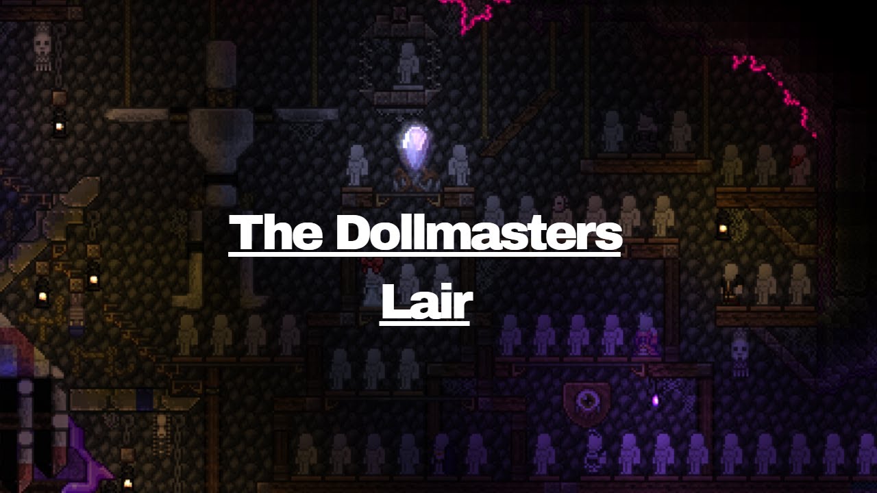 Terraria - The Dollmasters Lair (Clothier NPC House) - YouTube