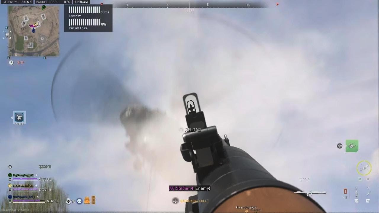 Dmz dunkin on players with rpg and reg. guns - YouTube