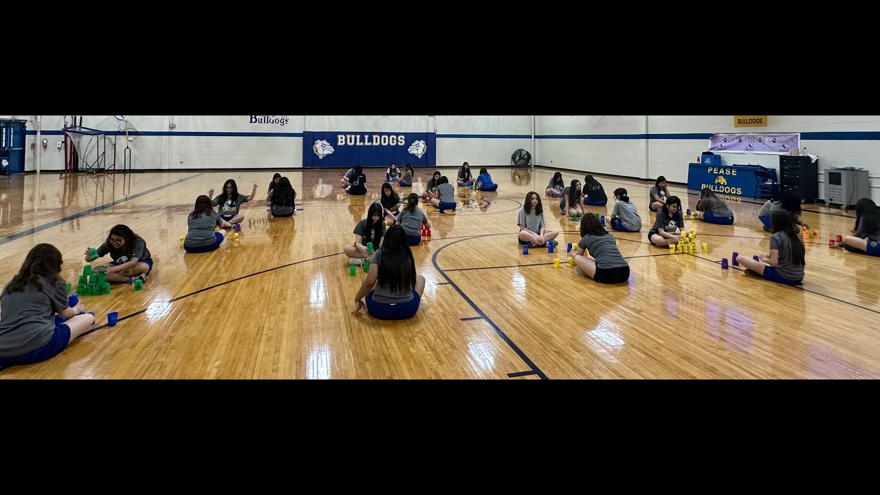 Girl's P.E. at Pease MS - Speed Stacking - YouTube