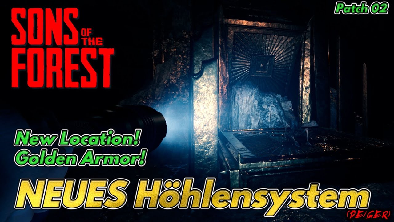 NEW MASSIVE CAVE in Patch 02 | Neues HÖHLENSYSTEM | NEW Golden Armor ...