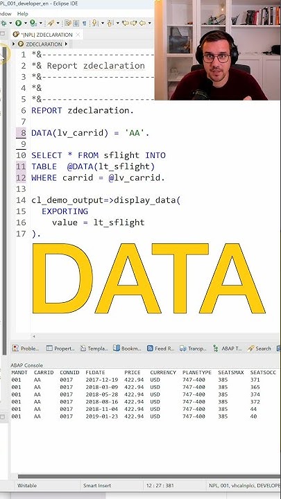Modern ABAP - part 1 (variable declaration) #shorts - YouTube