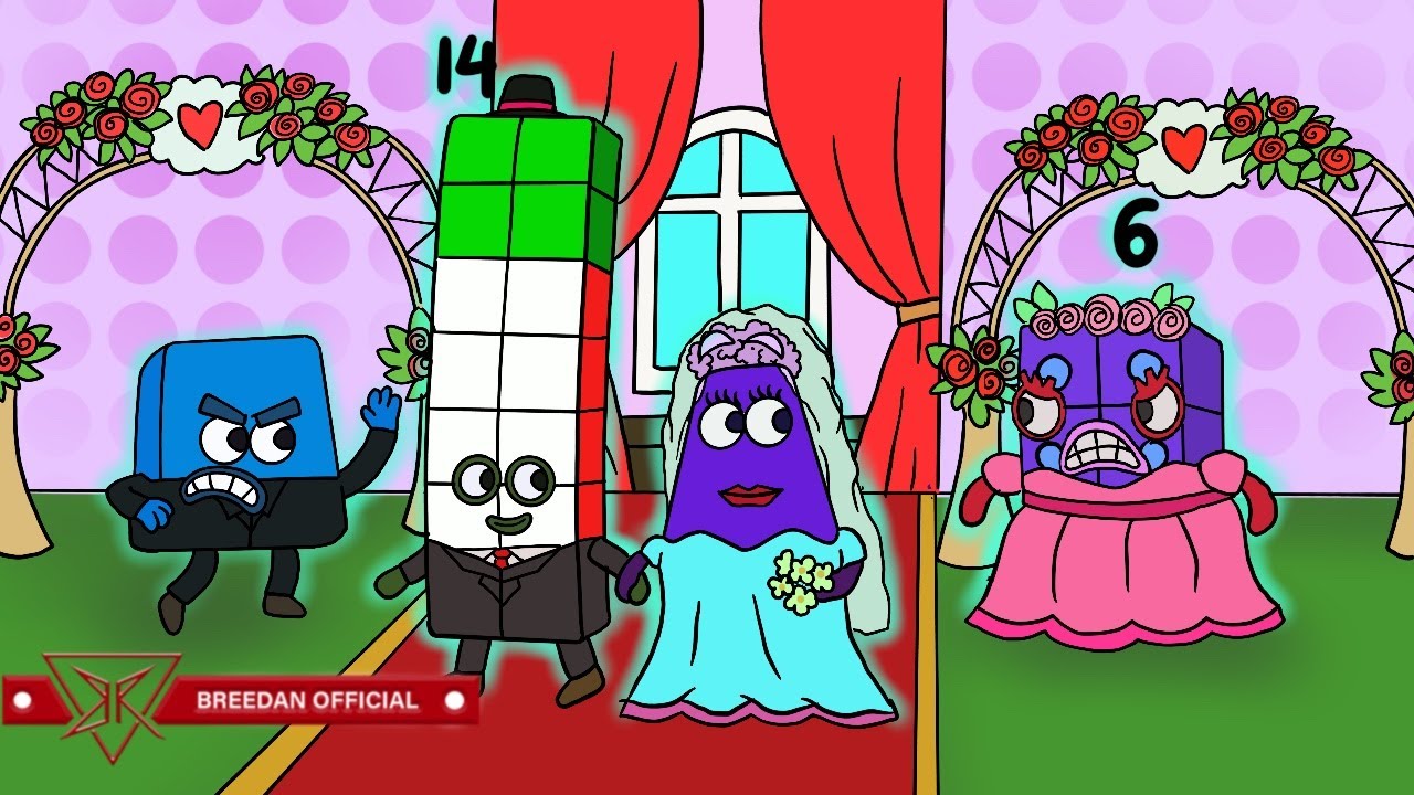 Numberblocks and Colourblocks NB 6 Angry To NB 14 Jealous Bride Fanmade ...
