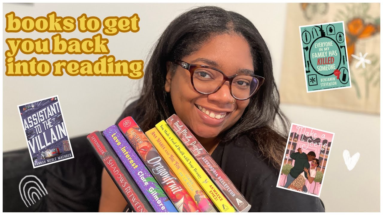 books to help you get back into reading | recommendations - YouTube
