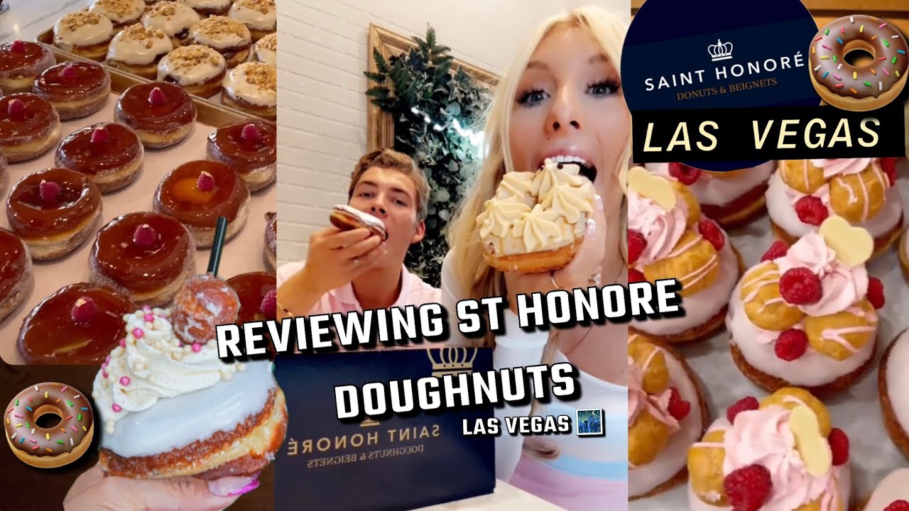 Saint Honore Doughnut Review!!!LAS VEGAS DOUGHNUTS 🍩 TikTok viral - YouTube