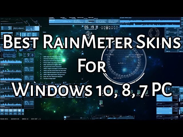 13 Best Rainmeter Skinsthemes For Pc Windows 10 8 7 139+ Rainmeter