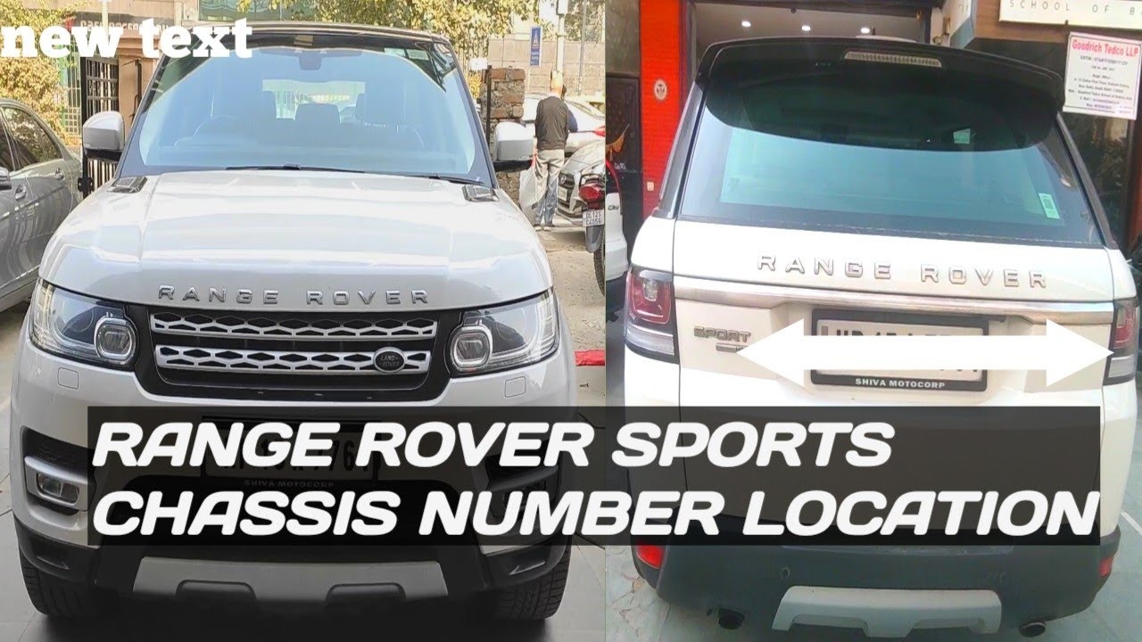 Where is the engine number on a Range Rover Sport - range rover sport ...