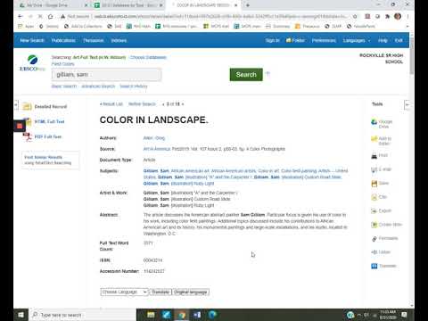 Art Database Overview - YouTube