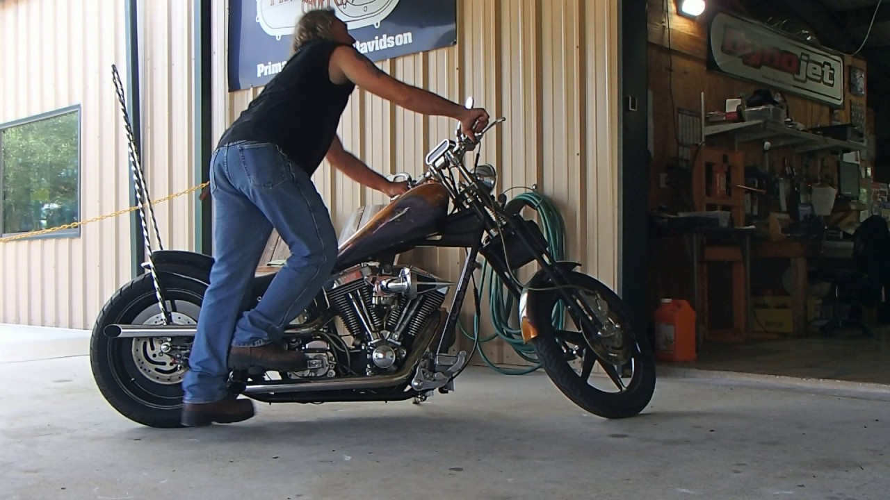 JIM KALLAY KICK START 127 CI CHOPPER - YouTube