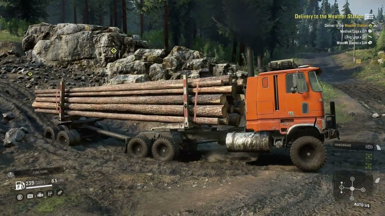 ⭐Logging in the Woods - Ford CLT9000 AWD "Slugger" | SnowRunner ...