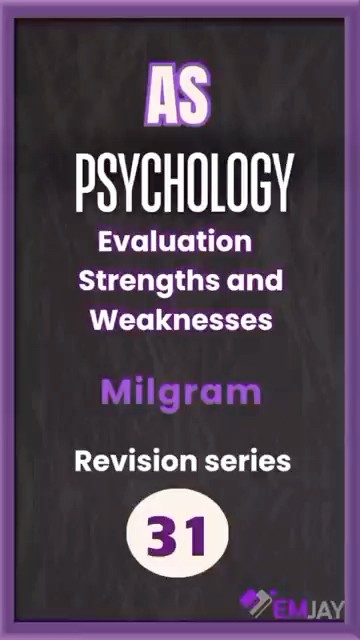 Evaluation - Milgram | Revision Series # 31 - YouTube