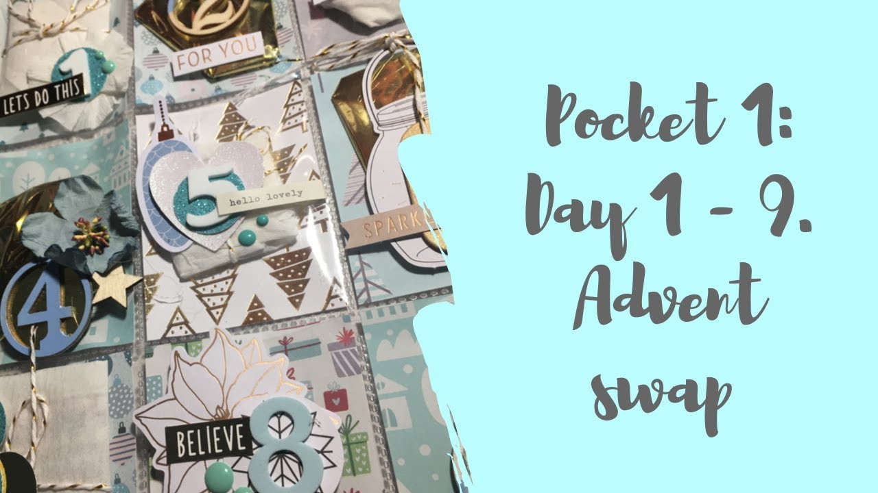 How I decorated the Pocket Advent Swap 2019 | Days 1 - 9 ...